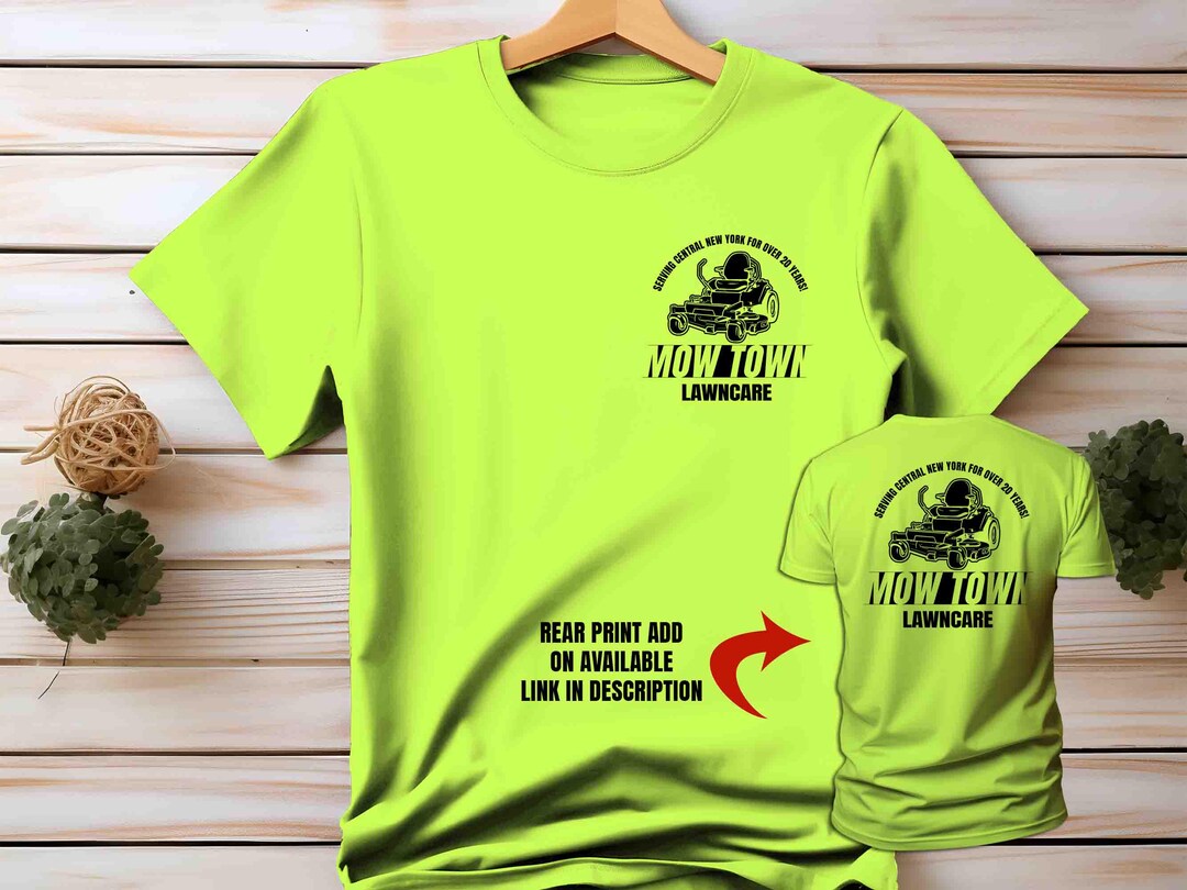 Unisex Custom Landscape Shirt Personalized Lawn Mowing Lawncare Tee ...