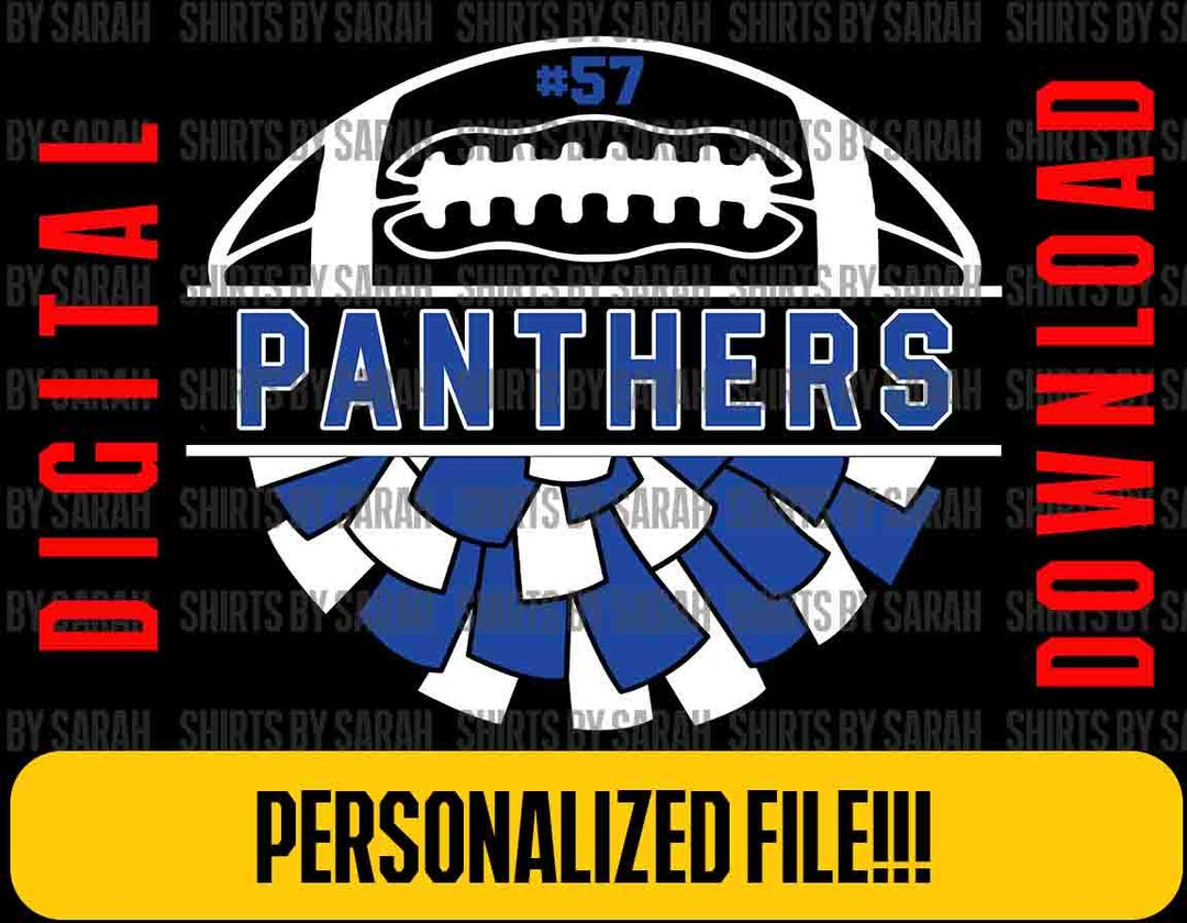 Custom Football Logo SVG: Cheerleader Design, Personalized Sports File ...