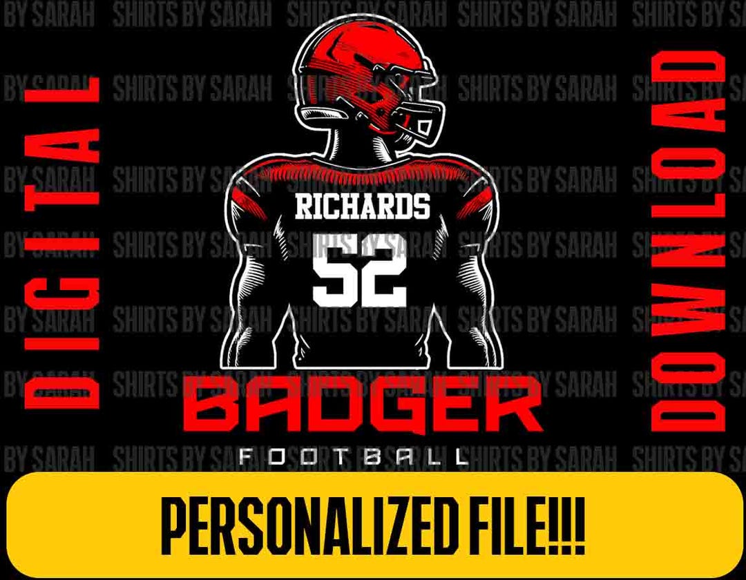 Custom Football Logo SVG Player PNG Modern Digital Download ...