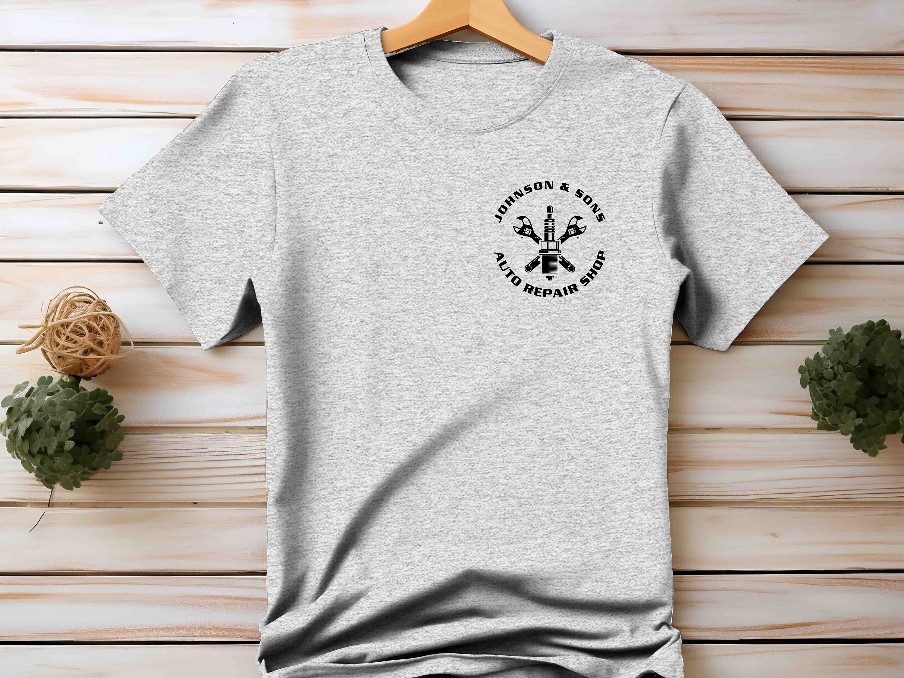 Custom Repair Shop Tshirt Personalized Car Mechanic Tee Logo Work ...