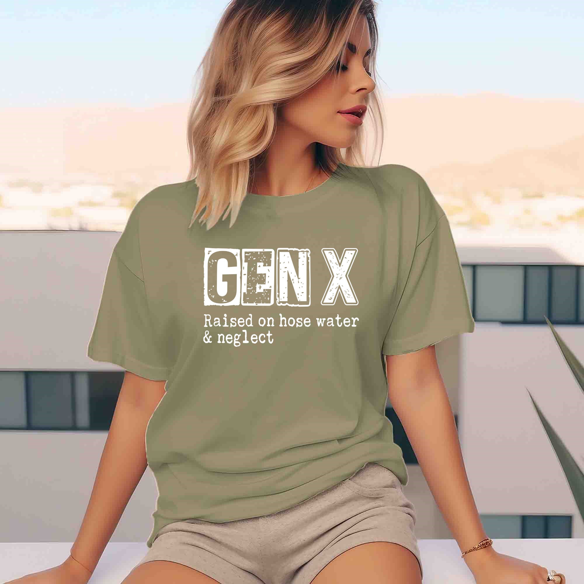 Funny Genx Shirt, Gen X Tshirt, Gift for Her, Raised on Hose Water ...