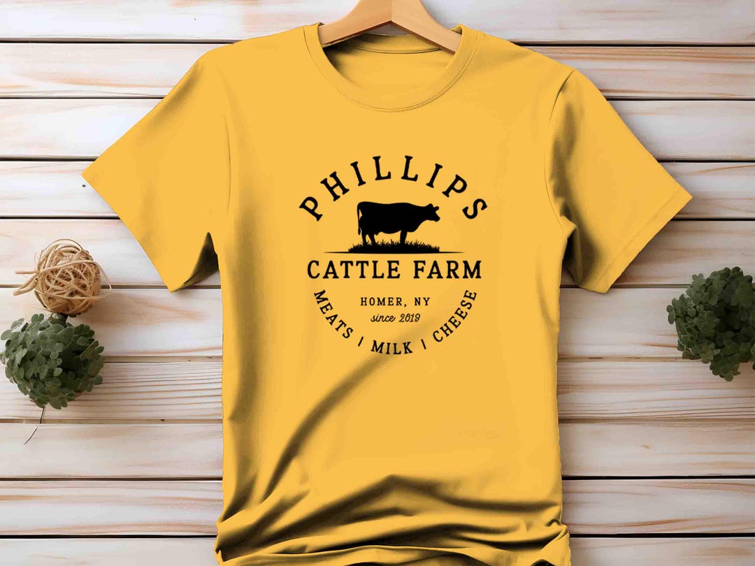 Custom Men's Cattle Farm Co Shirt Personalized Farm Shirt Farmer Tshirt ...