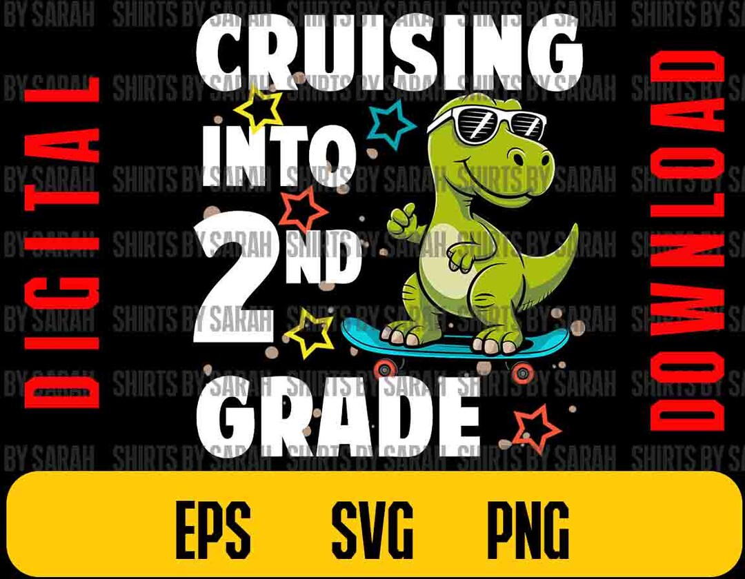 2nd Grade SVG Back to School PNG Digital Download Cruising Into Teacher ...