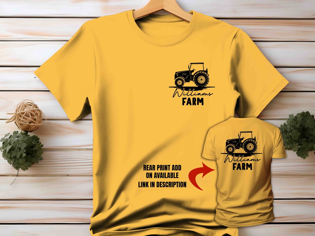 Custom Tractor Shirt Personalized Farming Tshirt Gift Idea Vintage ...
