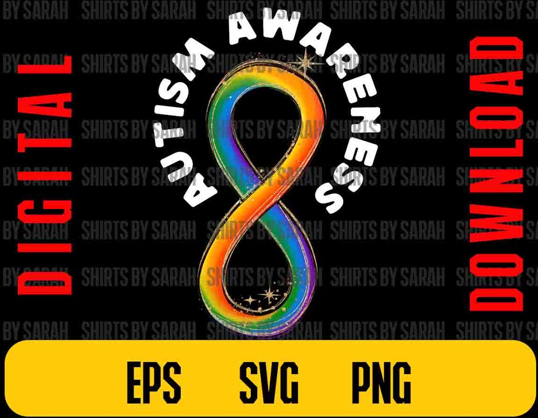 Autism Awareness SVG Digital Download Divergent Infinity Design Clipart ...