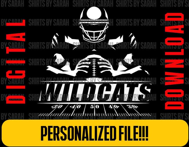 Custom Football Logo SVG Player PNG Modern Digital Download ...