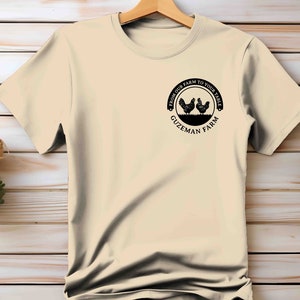 Custom Chicken Shirt Personalized Rooster Tshirt Gift Idea Hen Business ...