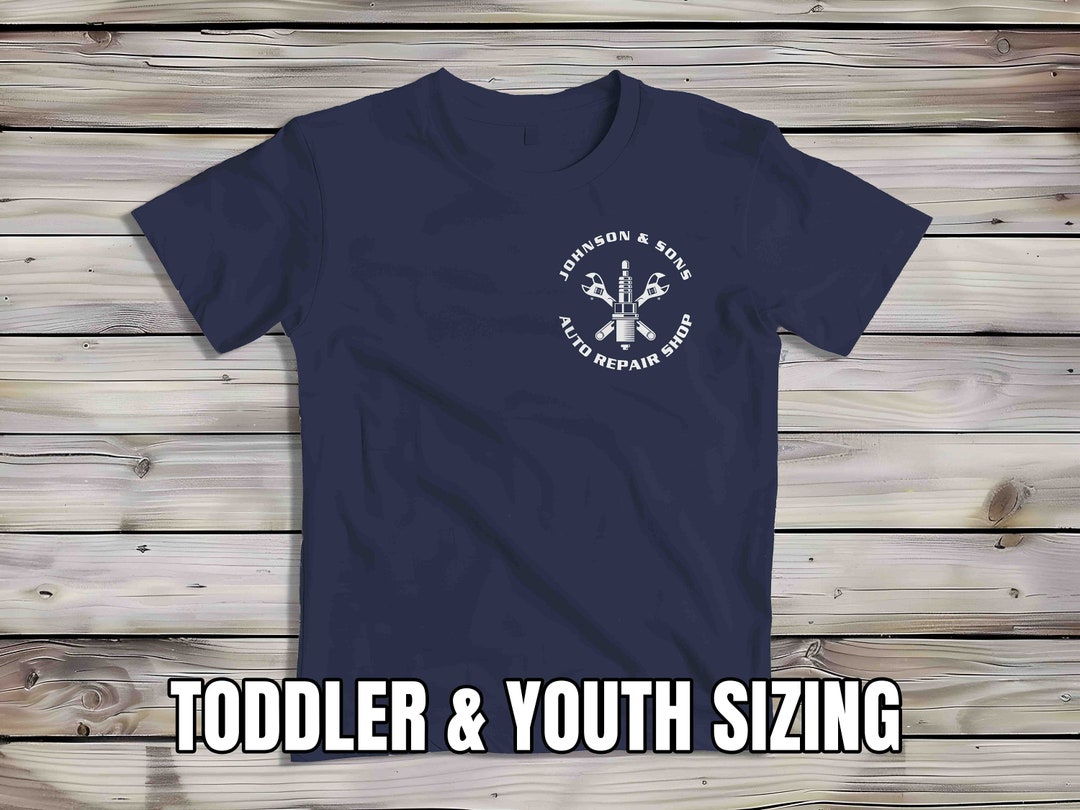 Custom Repair Shop Tshirt Personalized Car Mechanic Tee Logo Work ...