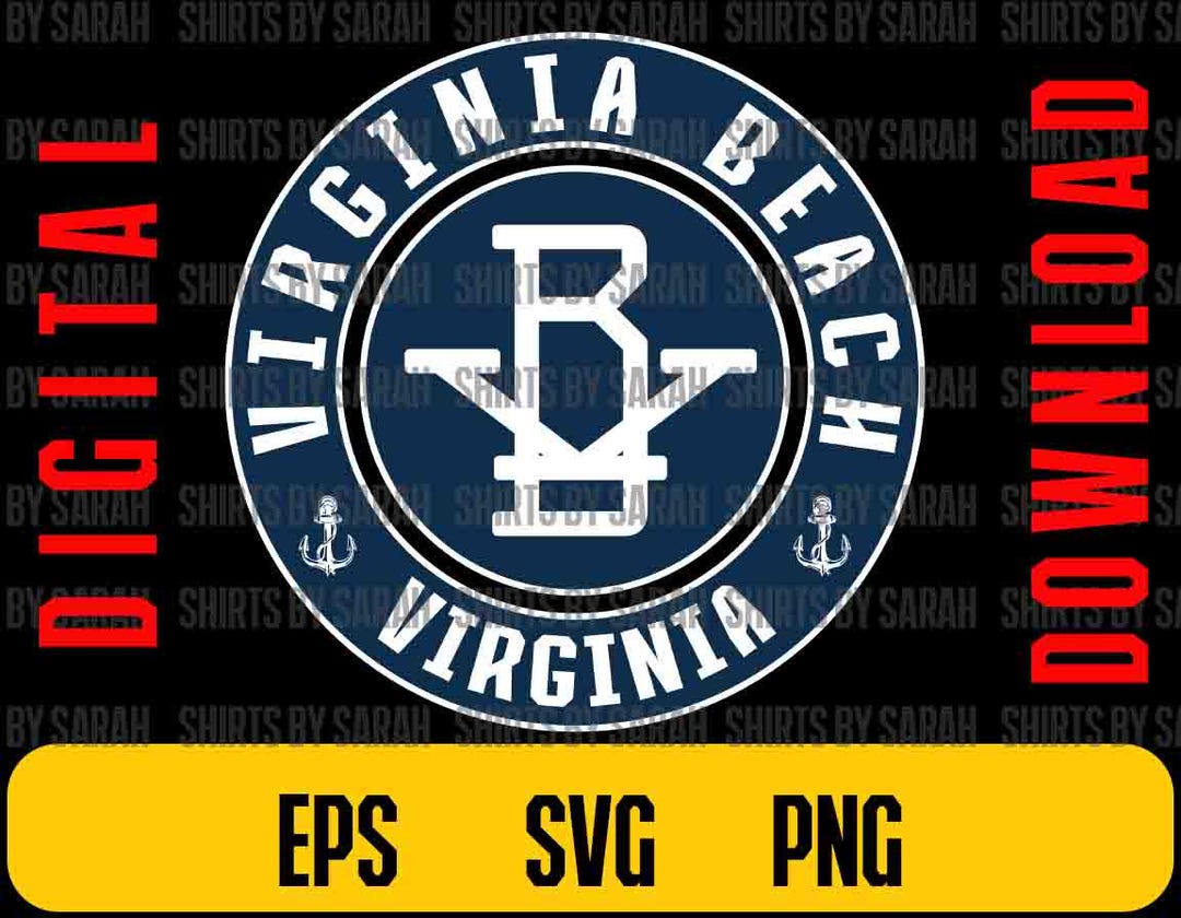 Virginia Beach Svgvirginia PNG Digital Download Circular Logo Athletic ...