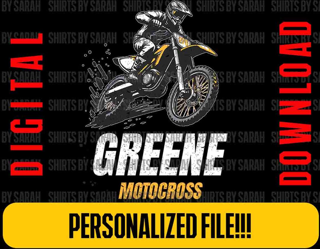 Custom Motocross Logo Design: Personalized Racing SVG PNG EPS (digital ...