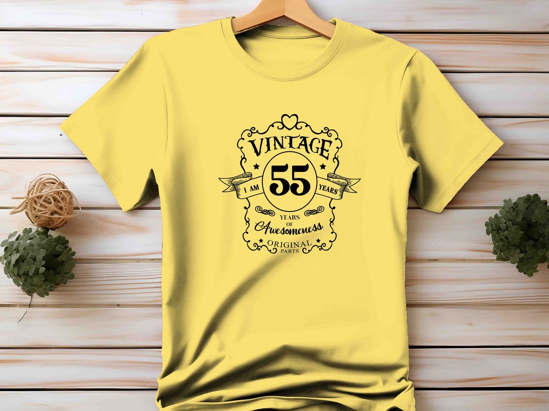 55th Birthday Shirt 55th Birthday Gift for Her Vintage 55 Birthday ...