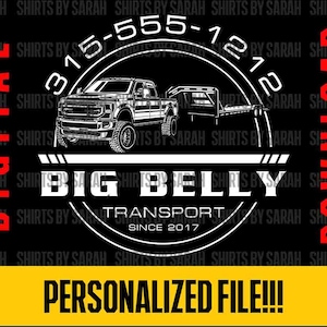 Custom Transport Truck Logo: Personalized Hot Shot Design (digital ...