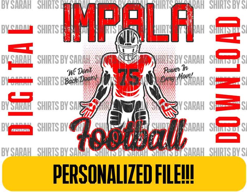 Custom Football Logo SVG PNG EPS: Personalized Team Design (digital ...