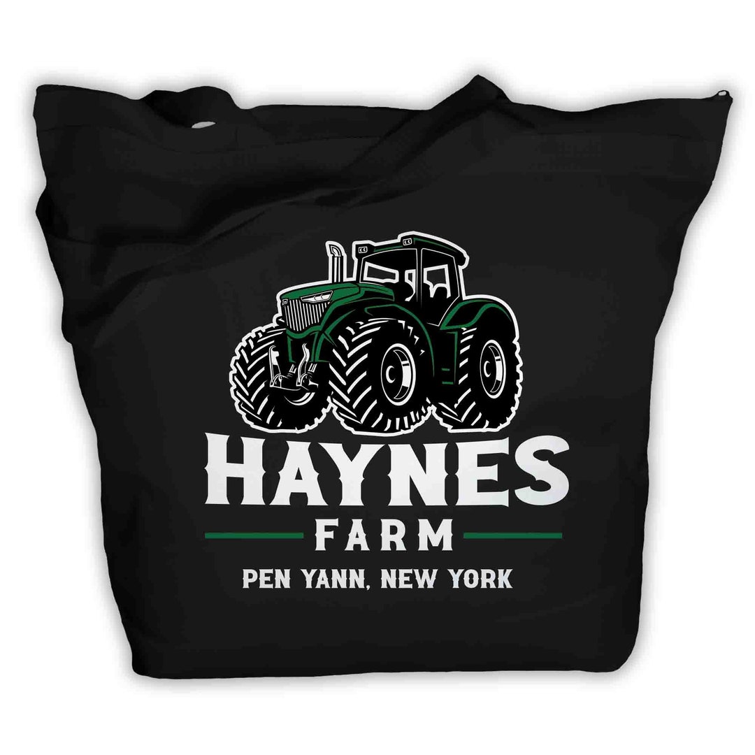 Personalized Farm Tote Bag Custom Farming Tractor Logo Tote Commercial ...