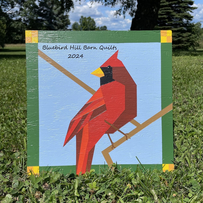 Cardinal Barn Quilts - Etsy