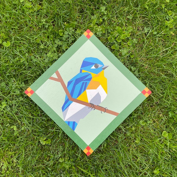 Blue Barn Quilt - Etsy