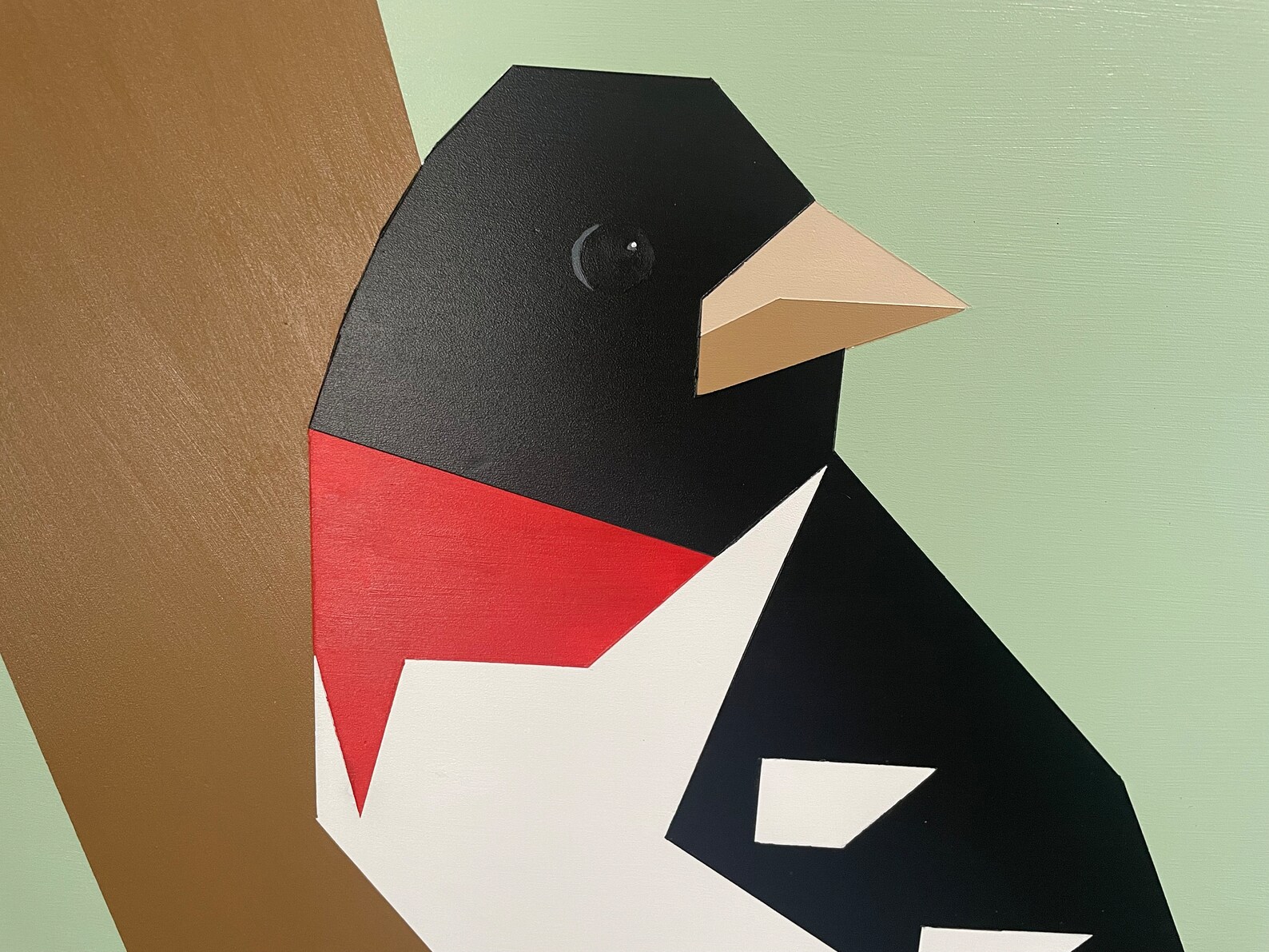 Rose-breasted Grosbeak Barn Quilt 2x2 or 1x1 - Etsy