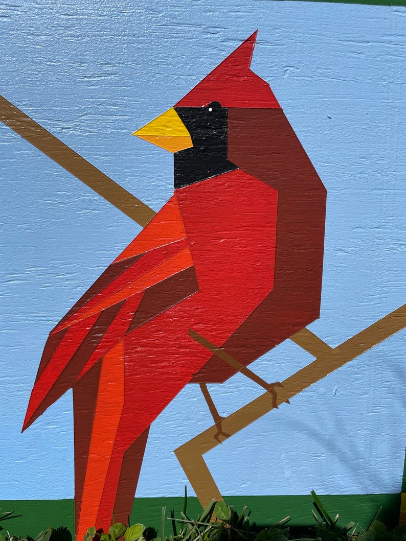 Pattern for Barn Quilt | Cardinal | Digital Download | Intermediate ...