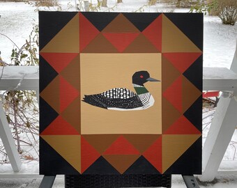 Small Dark Barn Quilt - Etsy