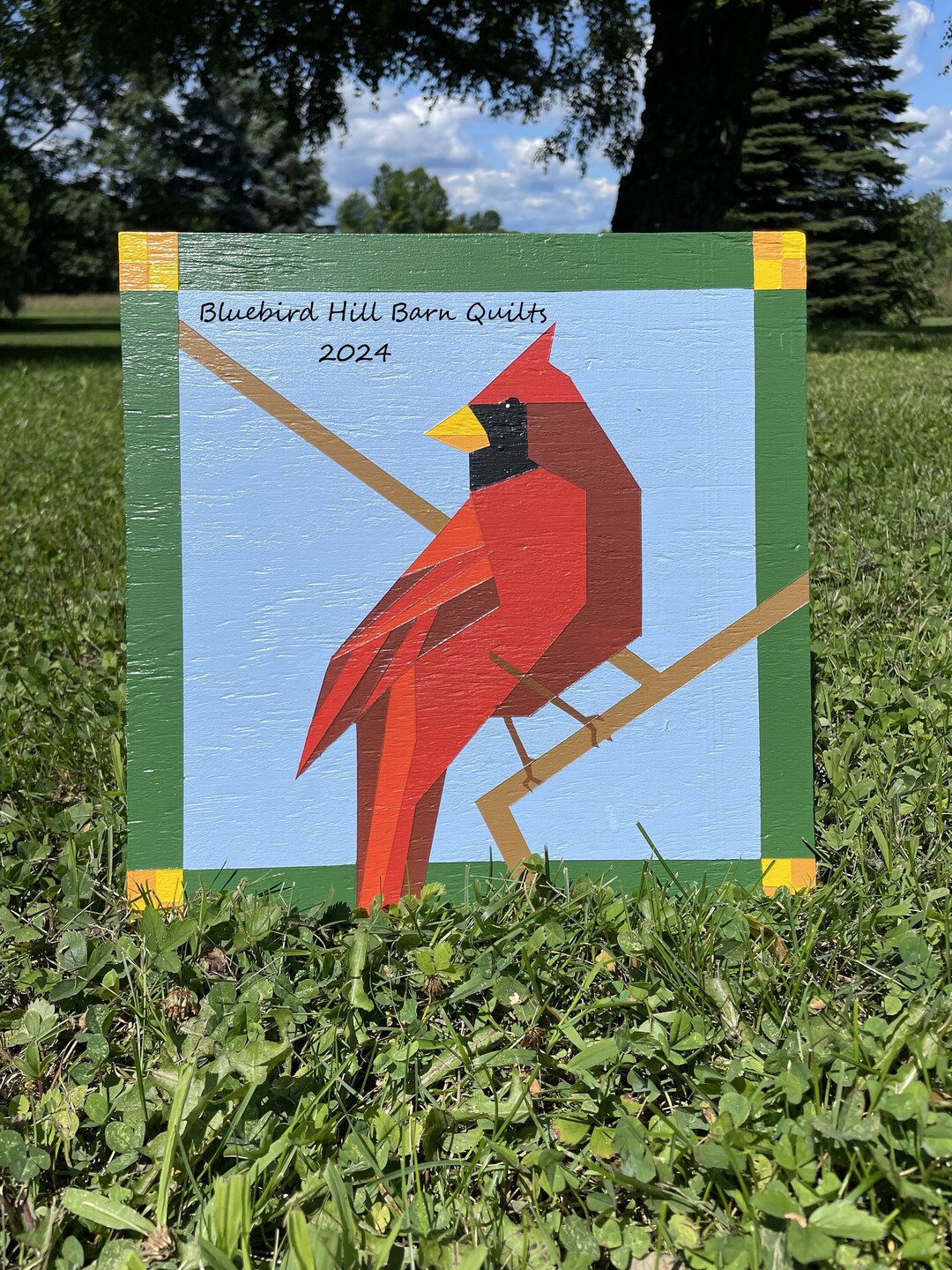 Pattern for Barn Quilt | Cardinal | Digital Download | Intermediate ...