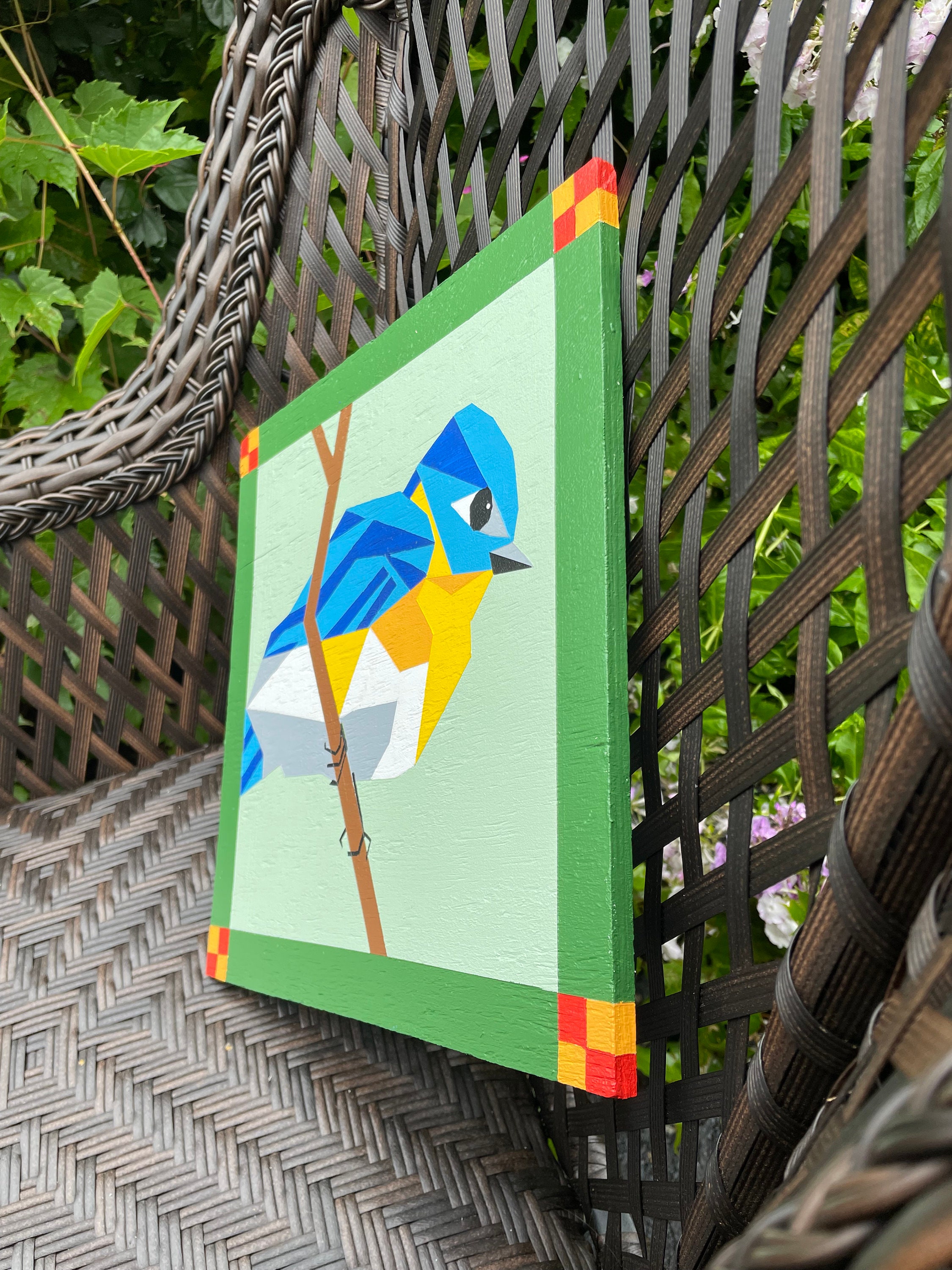 Bluebird Barn Quilt 1x1 or 2x2 - Etsy