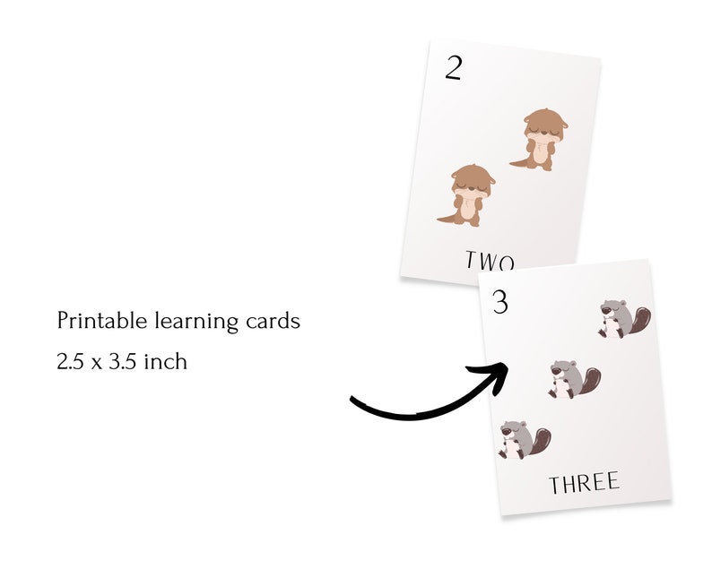 Printable Number Learning Flashcards, Playing Cards for Children ...