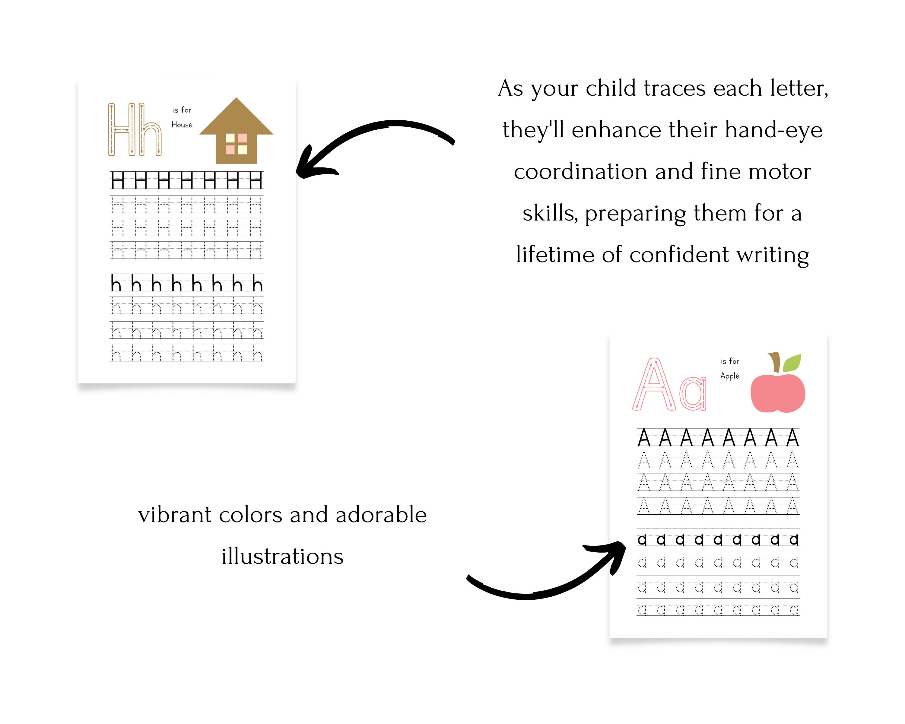 Printable Alphabet Worksheets, Letters Tracing Exercise for Children ...