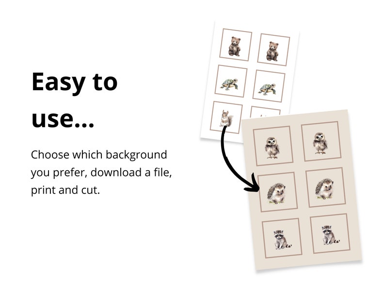 Printable Matching Cards for Children Memory Game for Kids - Etsy