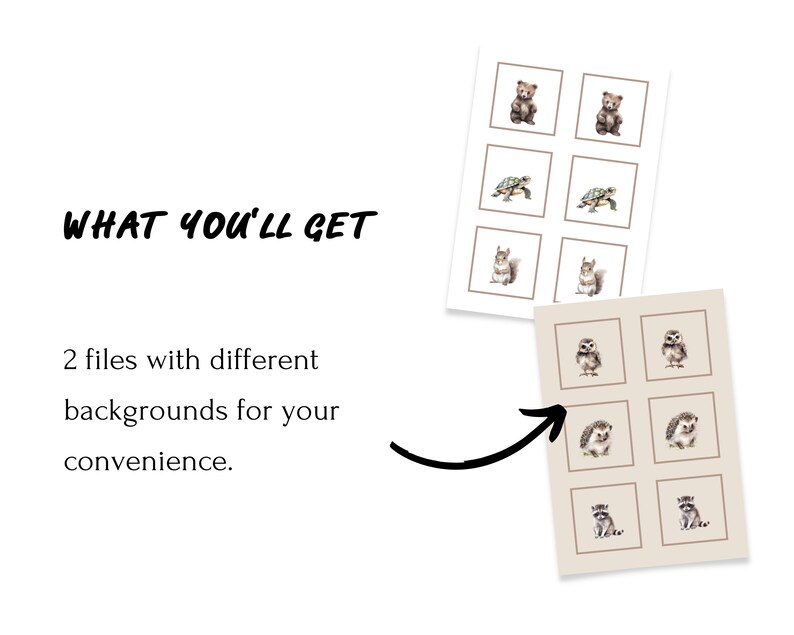 Printable Matching Cards for Children Memory Game for Kids - Etsy