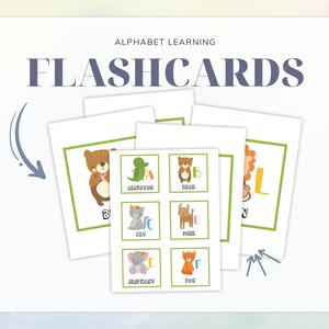Printable Alphabet Flashcards, Educational Cards for Kids, Learning ABC ...