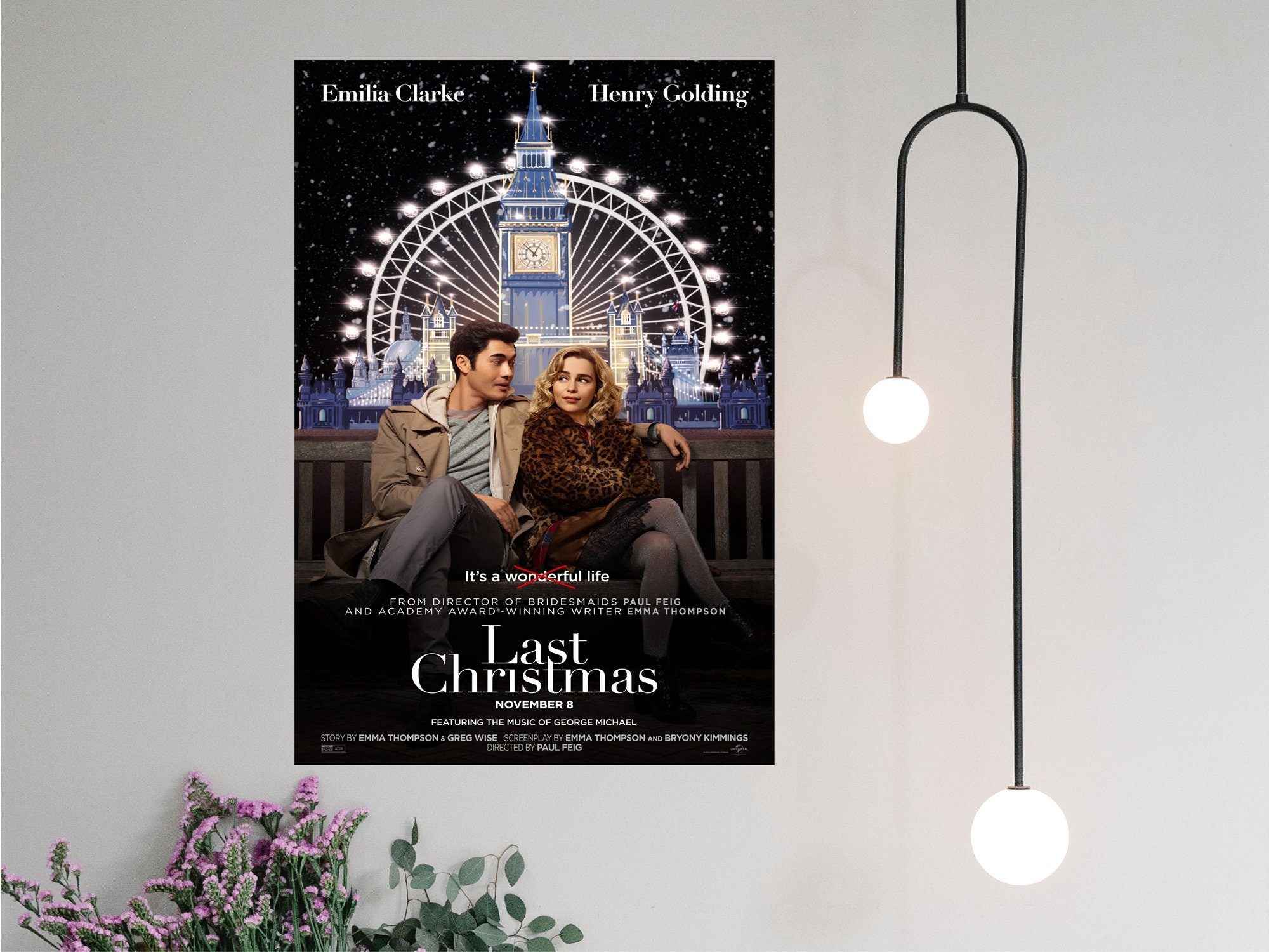 Last Christmas Movie Poster 2023 Film Canvas Prints Poster - Etsy