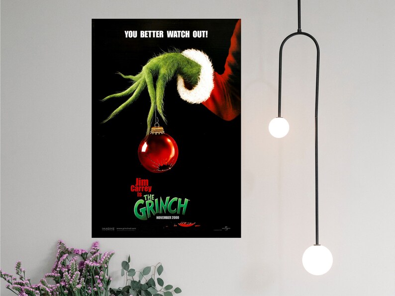 How the Grinch Stole Christmas Movie Poster 2023 Film Canvas Prints ...