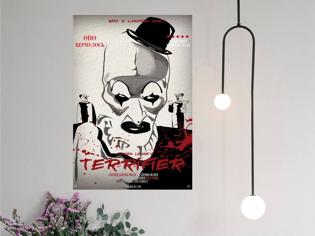 Terrifier 2 Movie Poster 2023 Film Canvas Prints Poster Gift Room Decor ...