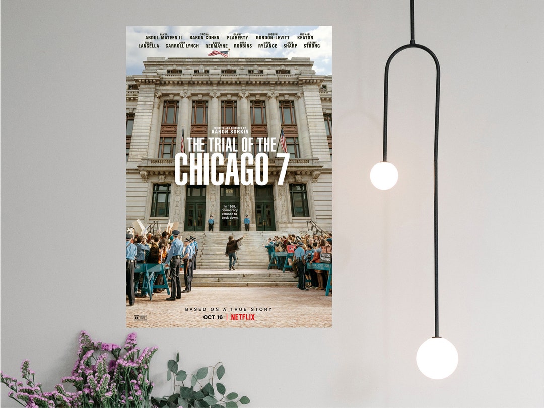The Trial of the Chicago 7 Movie Poster 2023 Film Canvas Prints Poster ...