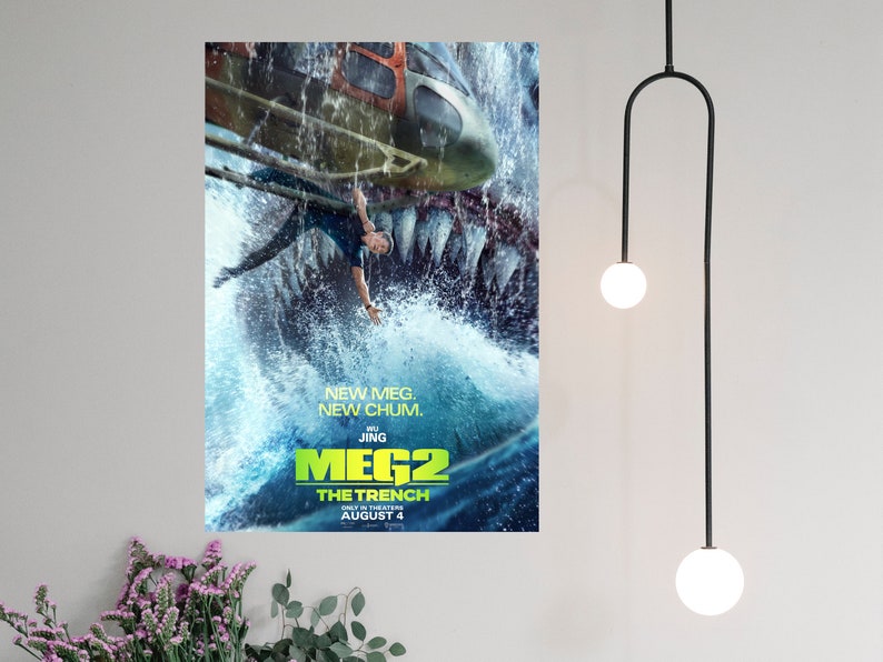 Meg 2: the Trench Movie Poster 2023 Film Canvas Prints Poster Gift Room Decor Wall Art - Etsy