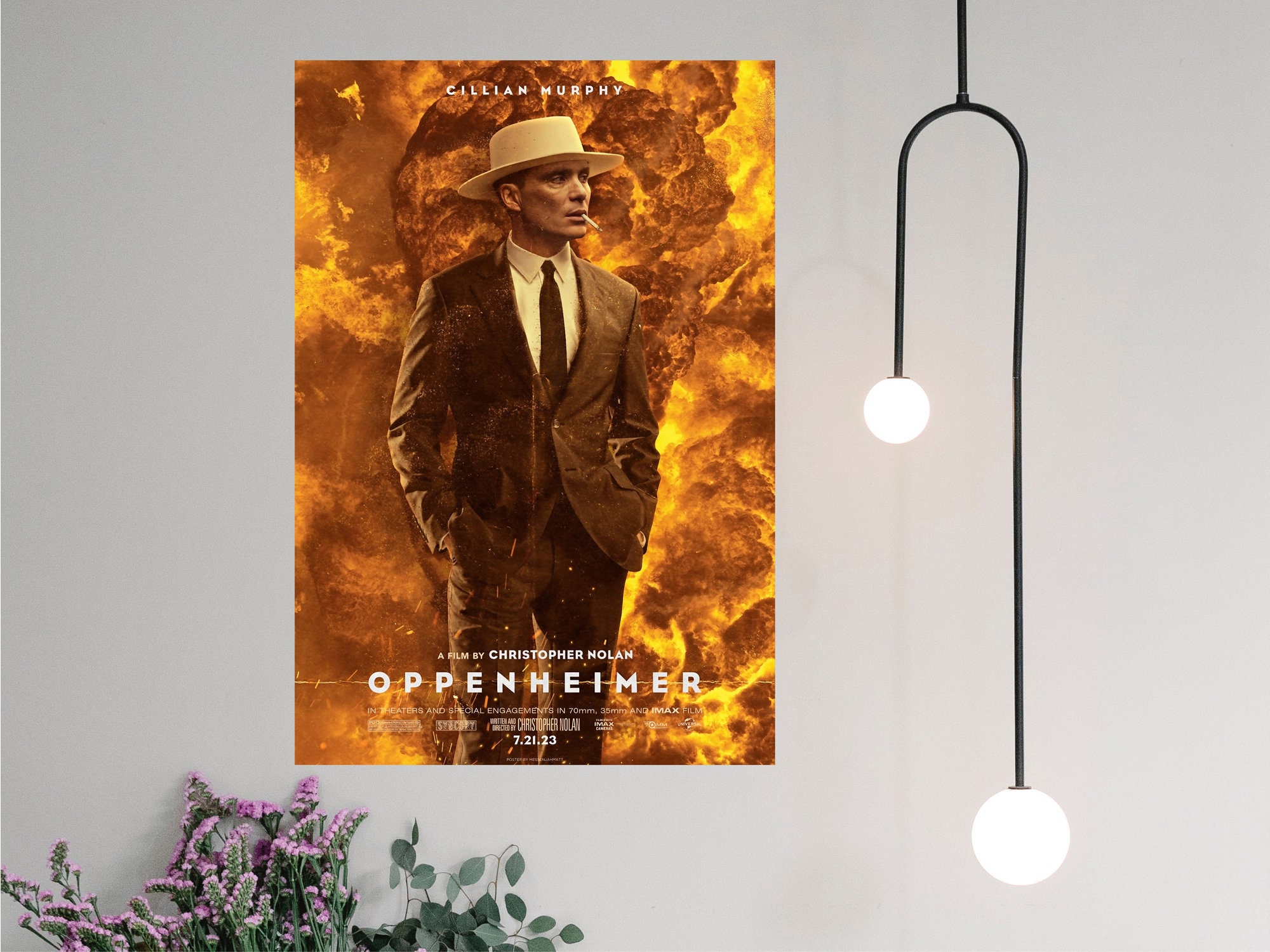 Oppenheimer Movie Poster 2023 Film Canvas Prints Poster Gift - Etsy