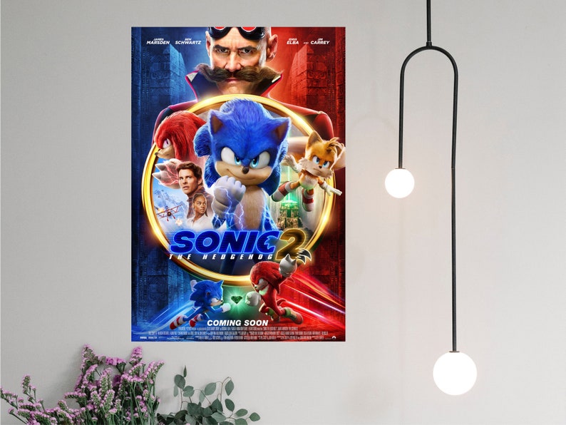 Sonic the Hedgehog 2 Movie Poster 2023 Film Canvas Prints - Etsy