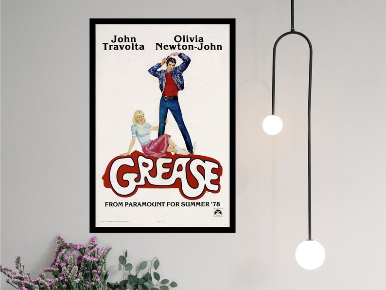 Grease Movie Poster 2023 Film Canvas Prints Poster Gift Room Decor Wall ...