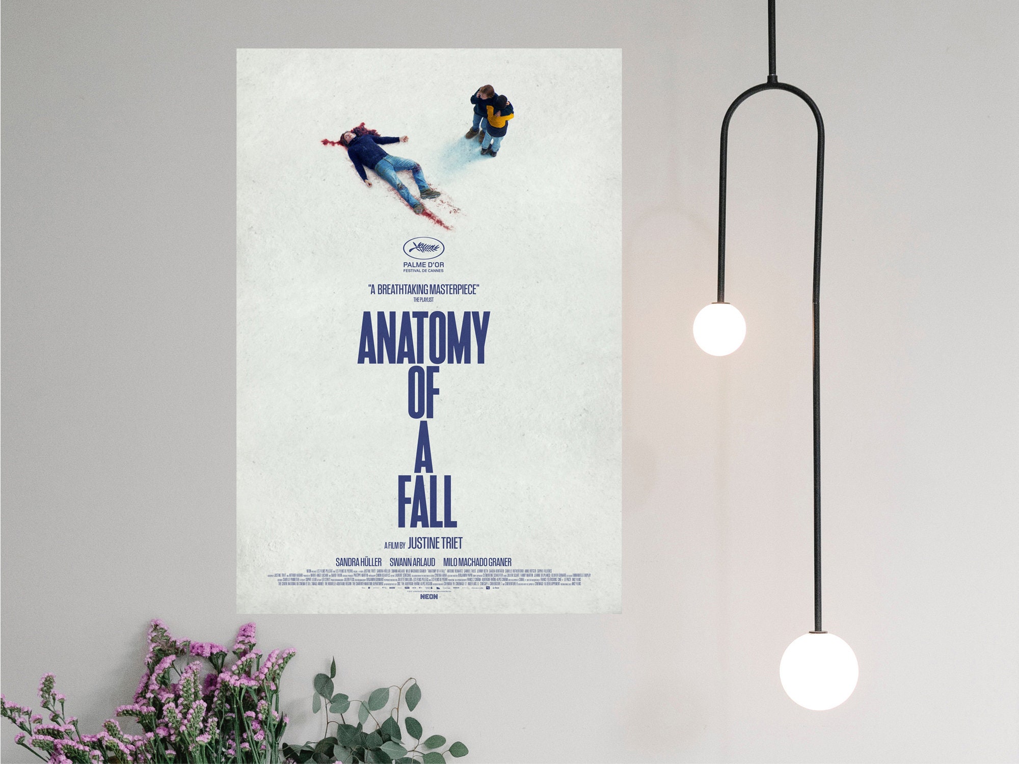 Anatomy of a Fall Movie Poster 2023 Film Canvas Prints Poster Gift Room ...