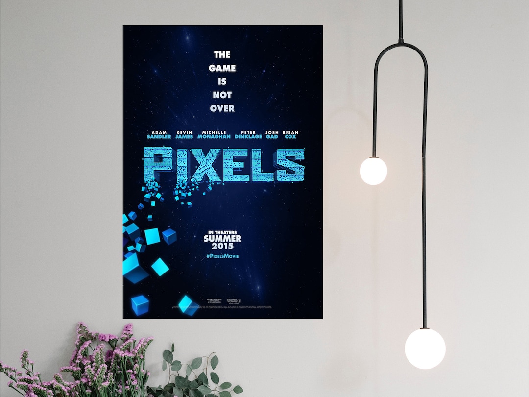 Pixels Movie Poster 2023 Film Canvas Prints Poster Gift Room Decor Wall ...