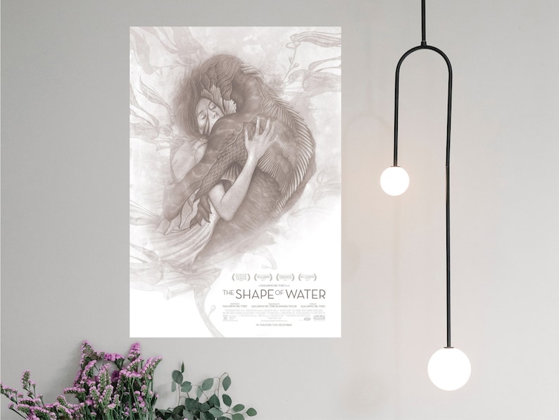 The Shape of Water Movie Poster 2023 Film Canvas Prints Poster Gift ...