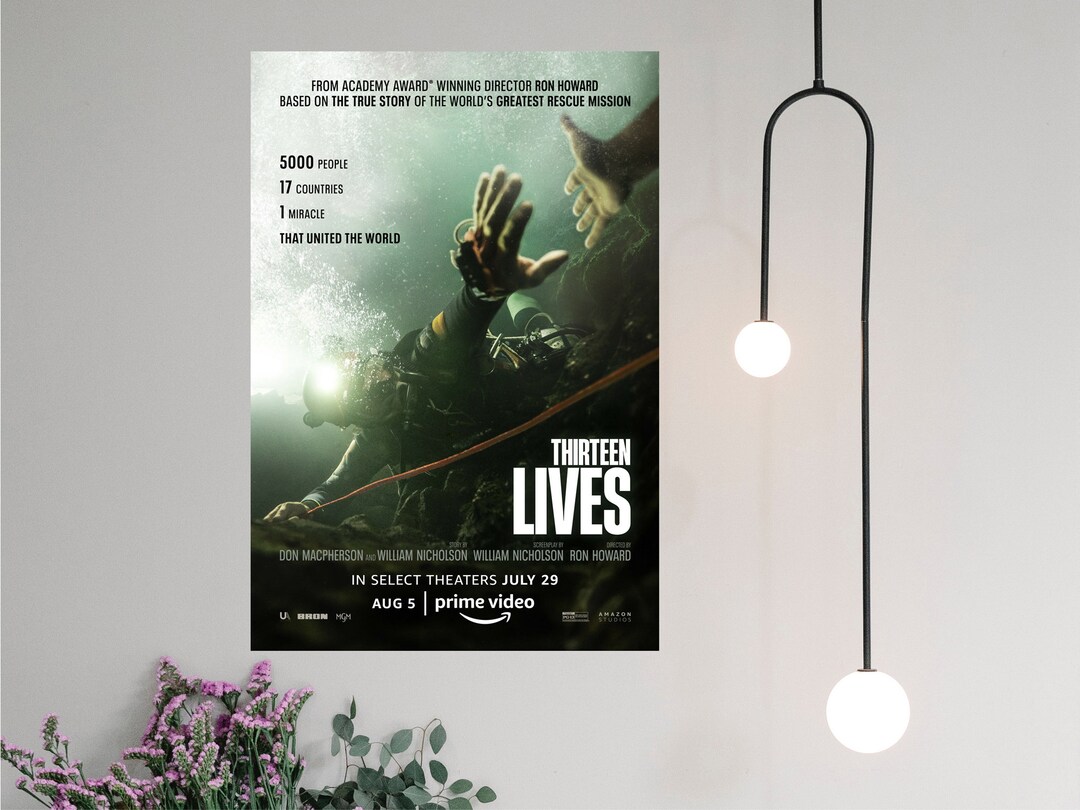 Thirteen Lives Movie Poster 2023 Film Canvas Prints Poster Gift Room ...