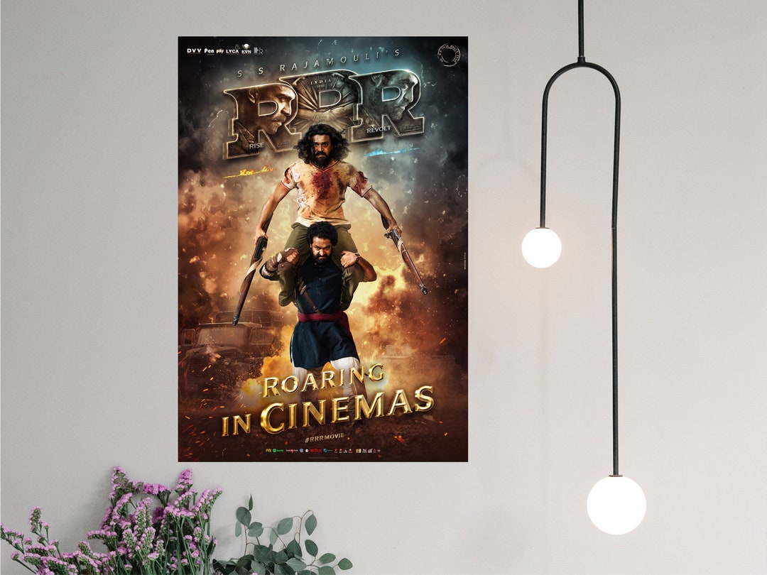 RRR Movie Poster 2023 Film Canvas Prints Poster Gift Room - Etsy