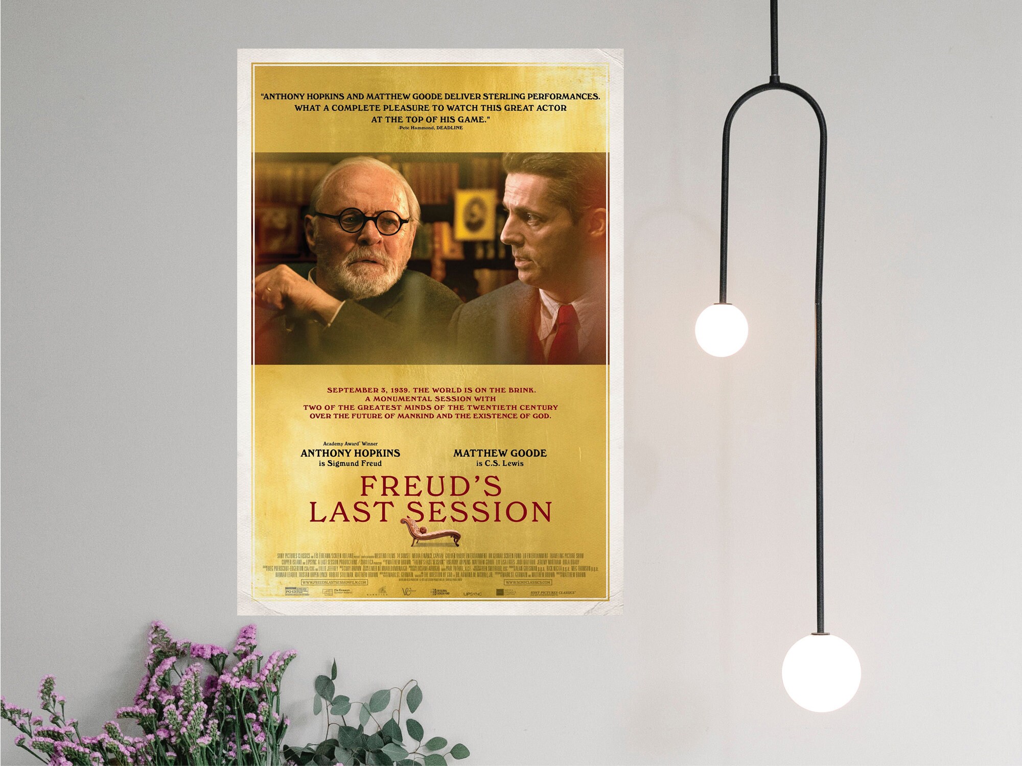 Freuds Last Session Movie Poster 2023 Film Canvas Prints Poster Gift ...
