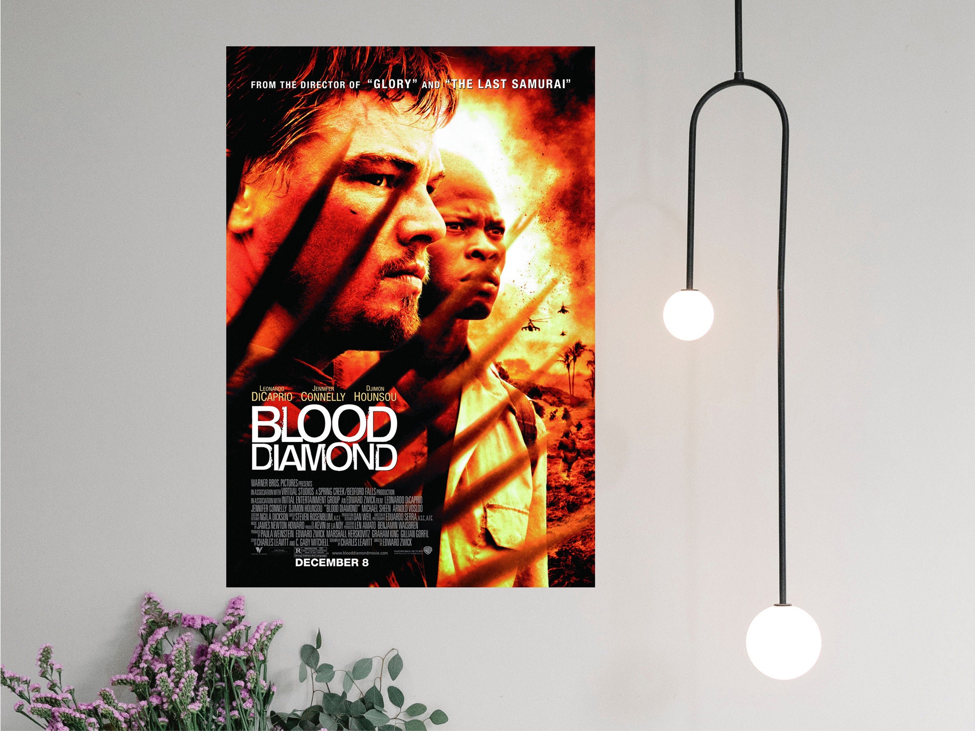 Blood Diamond Movie Poster 2023 Film Canvas Prints Poster Gift Room ...