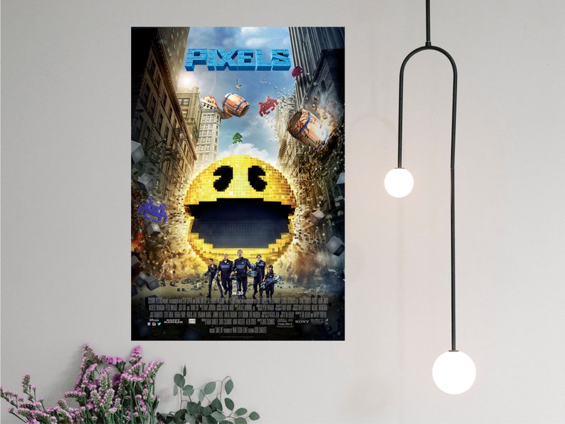 Pixels Movie Poster 2023 Film Canvas Prints Poster Gift Room Decor Wall ...