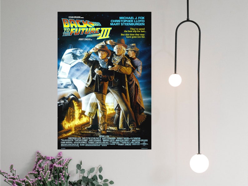 Back to the Future Part III Movie Poster 2023 Film Canvas Prints Poster ...