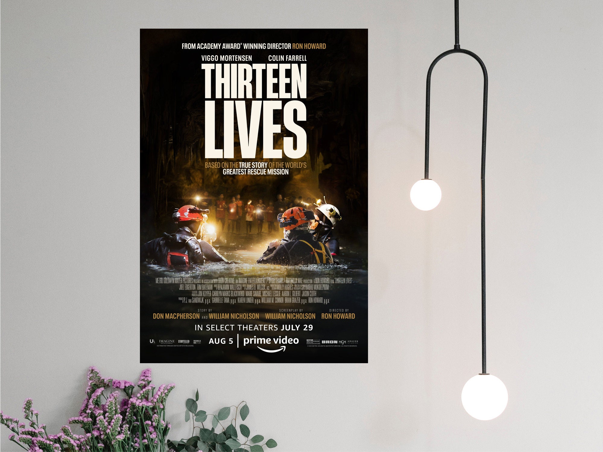 Thirteen Lives Movie Poster 2023 Film Canvas Prints Poster Gift Room ...