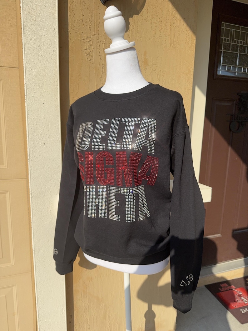Big Bling Delta Sigma Theta Rhinestone Tee - Etsy