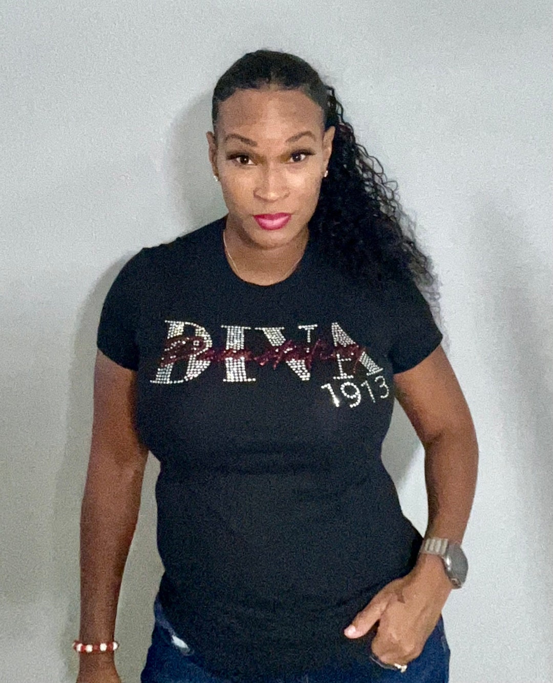 Devastating Diva-rhinestone T-shirt - Etsy